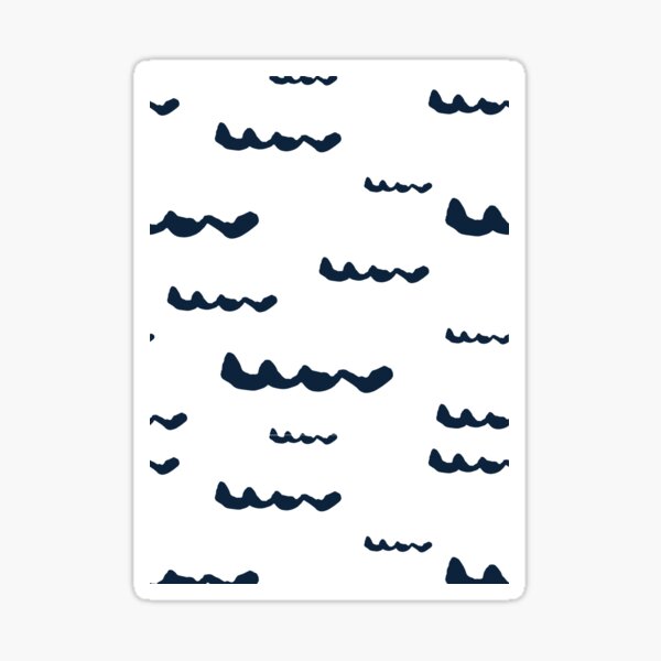 "WAVY" Sticker for Sale by MICHAUDmelissa | Redbubble