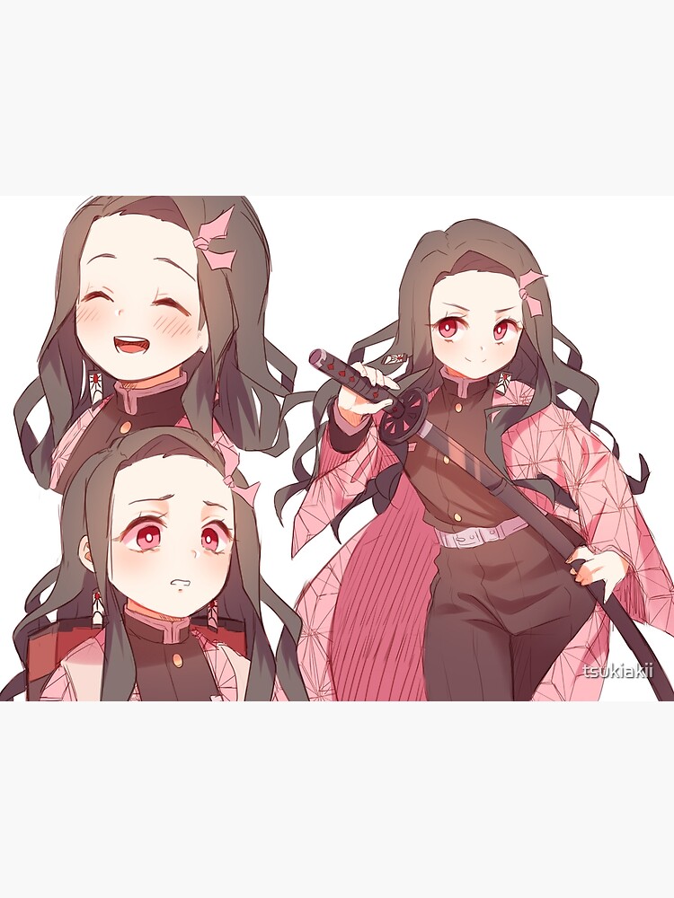 Lámina fotográfica «Nezuko swap AU» de tsukiakii | Redbubble