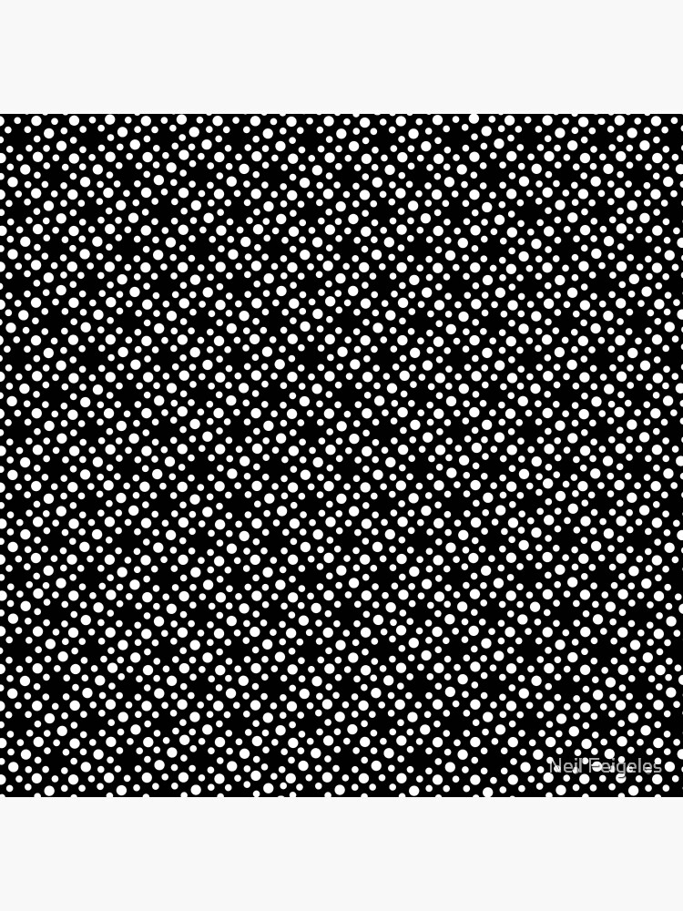 "Geometric Dotted line Pattern no.1 Black and White" Poster by ...