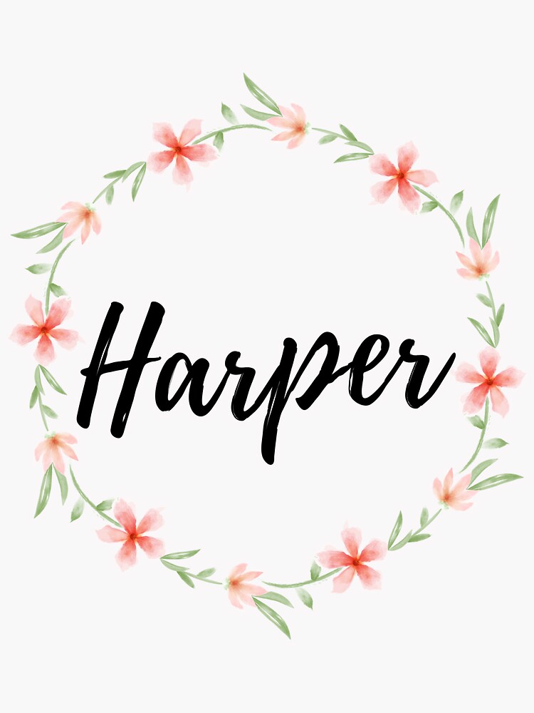 "Harper" Sticker for Sale by mgonzalezruiz | Redbubble