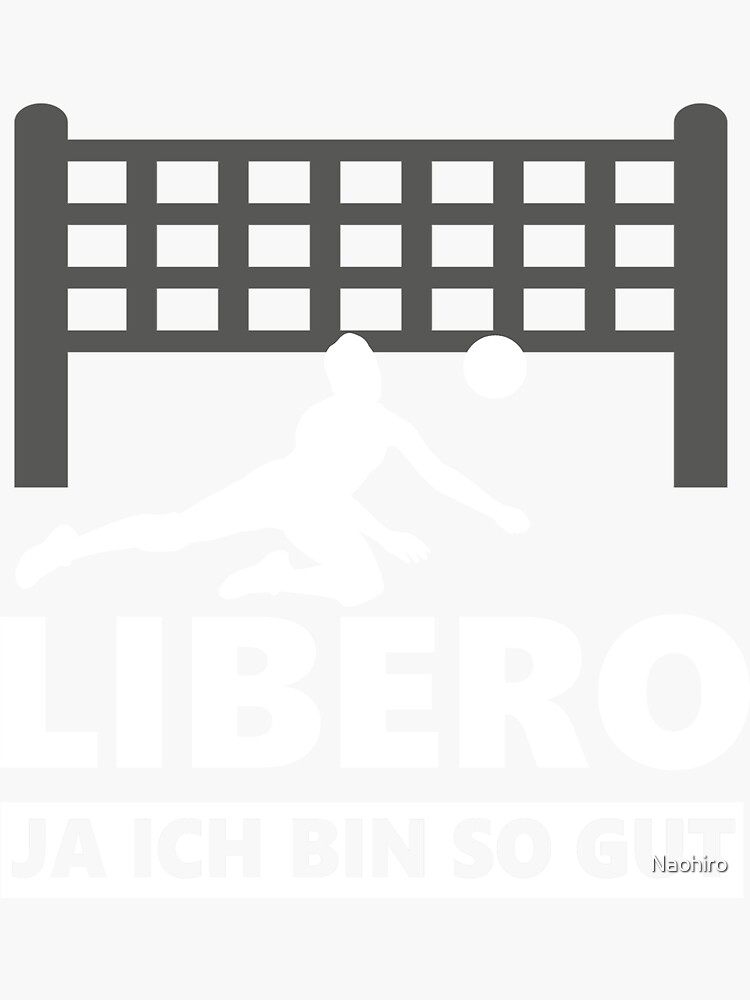 "Sport Volleyball Libero Team" Sticker for Sale by Naohiro | Redbubble