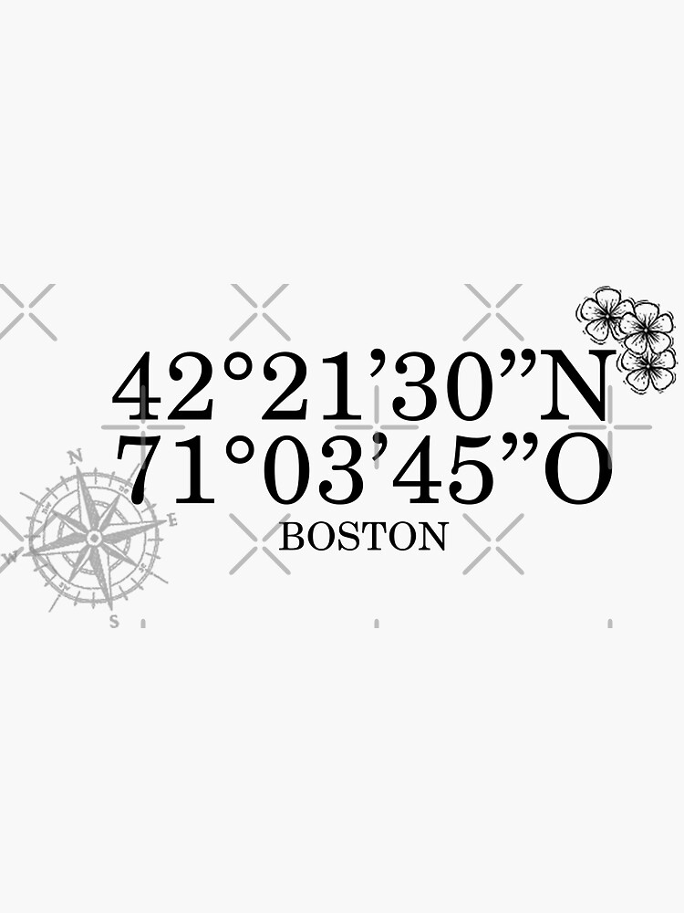 "Boston Contact Information" Sticker by LaPetiteBelette | Redbubble