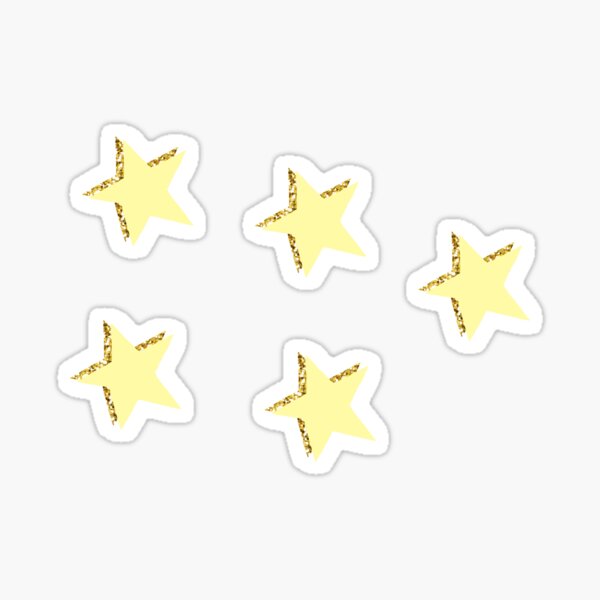 "Gold Star Sticker Pack" Sticker by sarahecht | Redbubble
