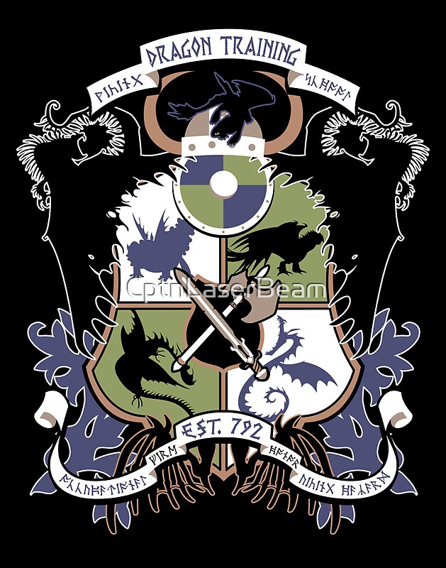 "Dragon Training Crest - How to Train Your Dragon" by CptnLaserBeam ...
