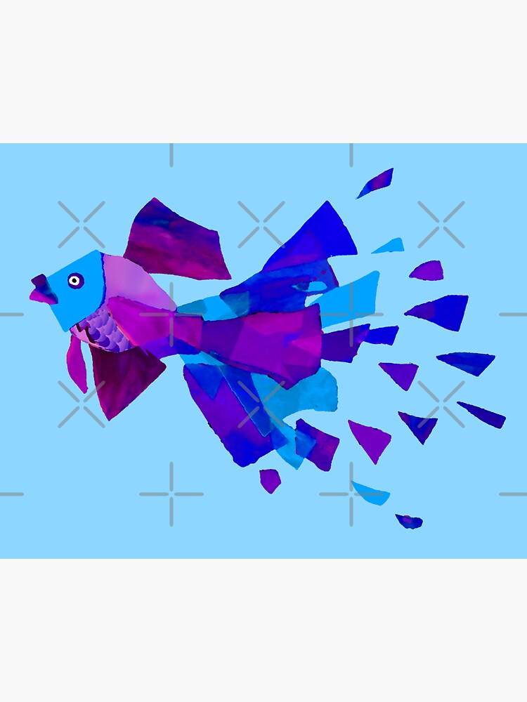 "Splish-Splash ~ Blue and Purple" Sticker for Sale by CTWuellner ...