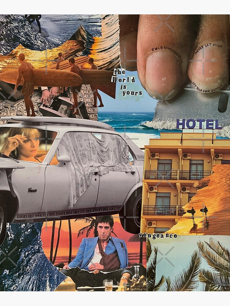 "Scarface Collage" Poster by rayylauren | Redbubble