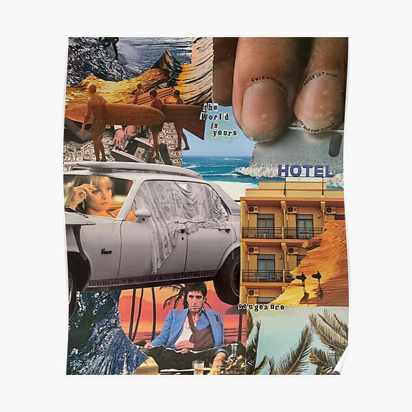 "Scarface Collage" Poster by rayylauren | Redbubble