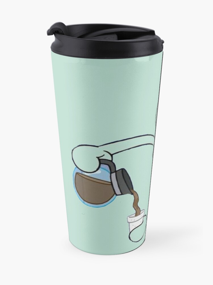 "Coffee Squidward" Travel Mug by coffeentequila | Redbubble