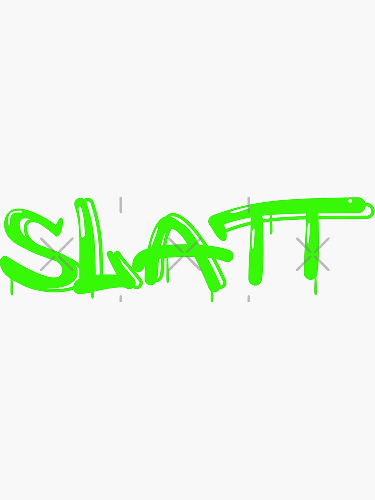 "Slatt Attack Graffiti" Sticker for Sale by Tema01 | Redbubble