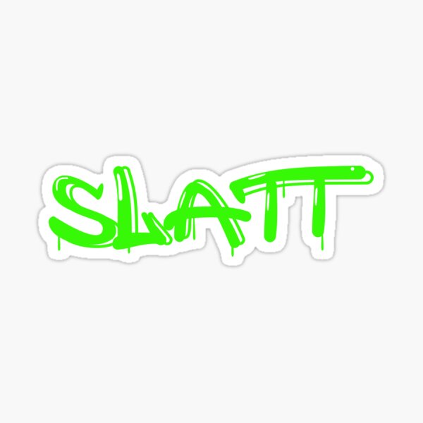 "Slatt Attack Graffiti" Sticker for Sale by Tema01 | Redbubble