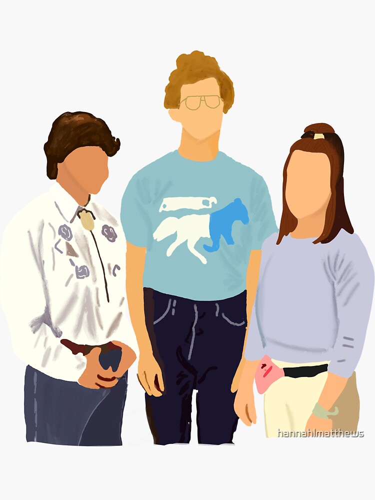 "Napoleon Dynamite Friends" Sticker for Sale by hannahlmatthews | Redbubble
