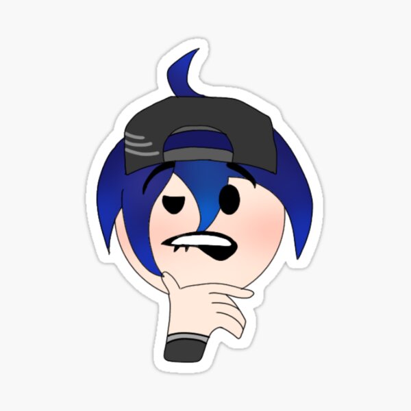 "cursed shuichi saihara " Sticker by pastelstares | Redbubble
