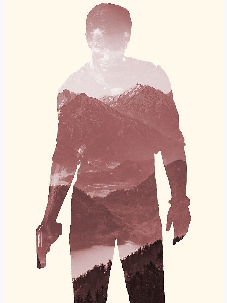 "Nathan Drake Uncharted Red" Poster by Savleub | Redbubble