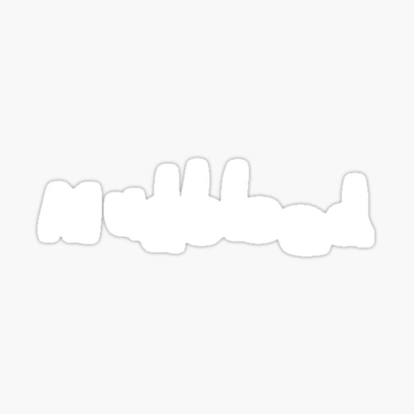 "Mudblood (white)" Sticker for Sale by Moriahkristine | Redbubble