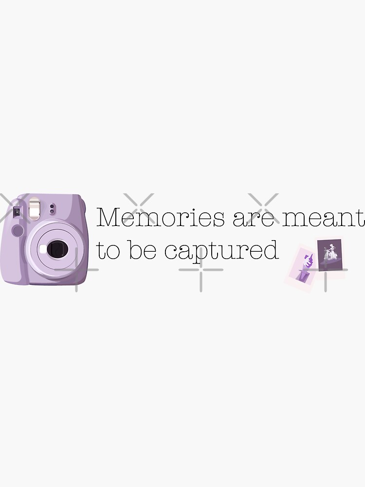 "Capture Memories" Sticker by GraphicsLoading | Redbubble