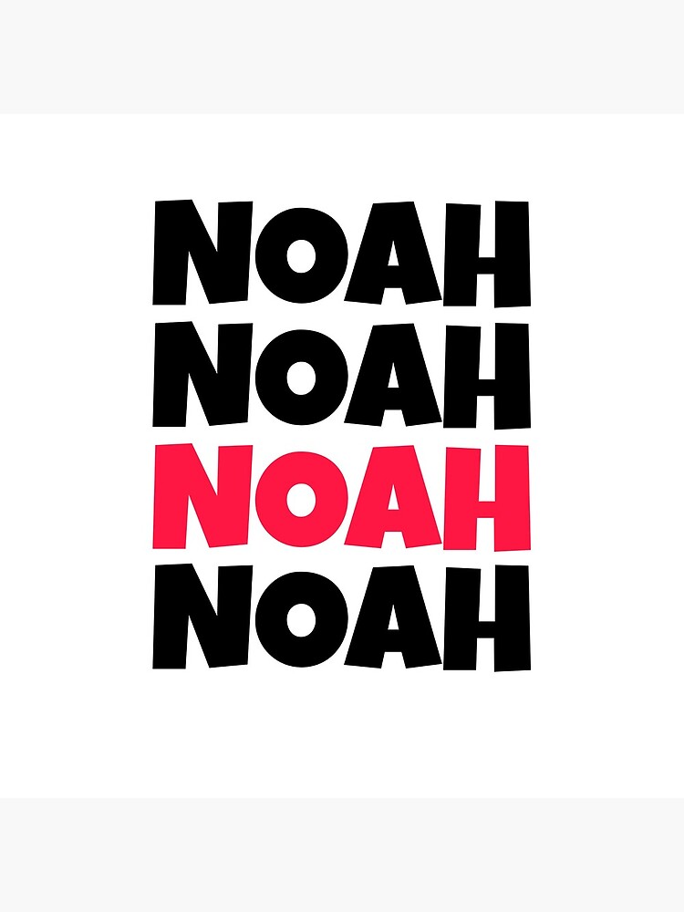 "NOAH block capitals repeated design" Greeting Card for Sale by ...