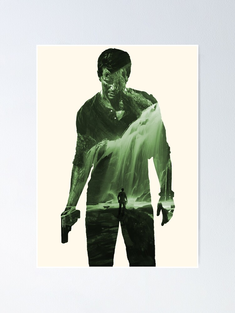 "Nathan Drake Uncharted Green" Poster for Sale by Savleub | Redbubble