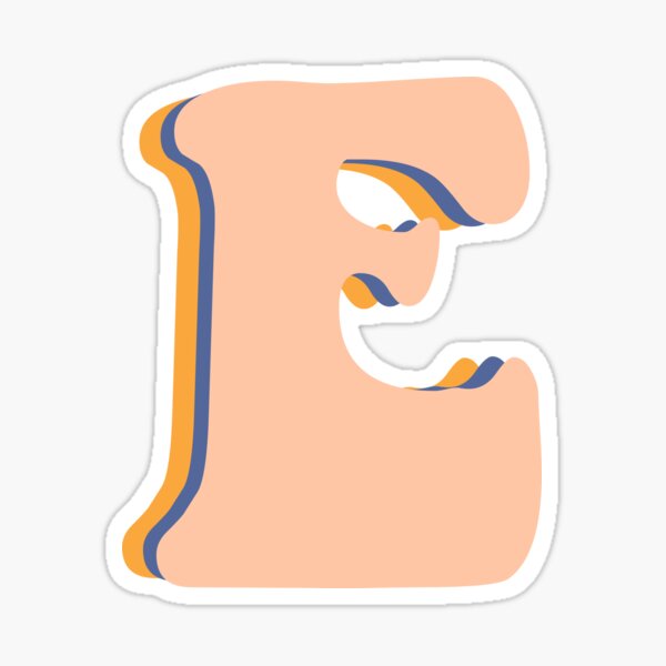 "The letter “e”" Sticker by elle14creates | Redbubble