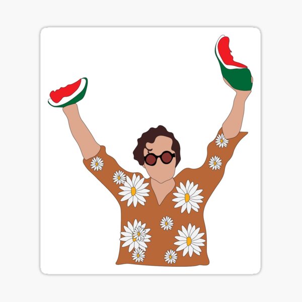 "Watermelon Sugar - Harry Styles" Sticker by estrellaavila01 | Redbubble