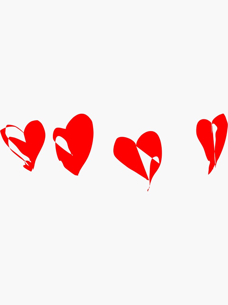 "heart sticker pack!" Sticker by paigeebrown | Redbubble