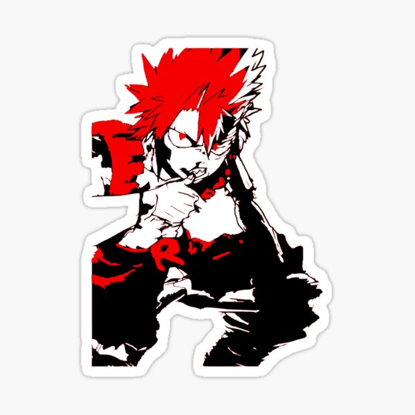 "Kirishima Eijiro My Hero Academia" Sticker for Sale by OtakuPapercraft ...