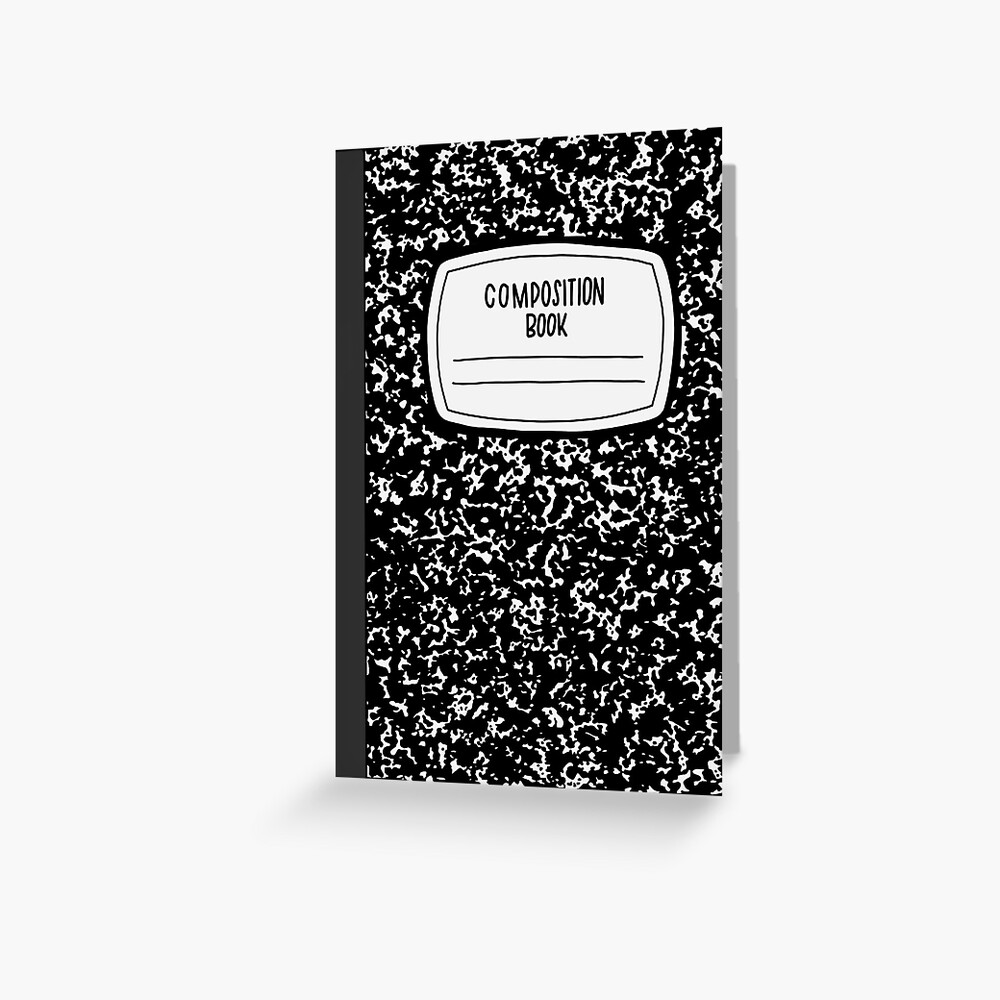 "Composition Notebook" Sticker for Sale by emelineclare | Redbubble