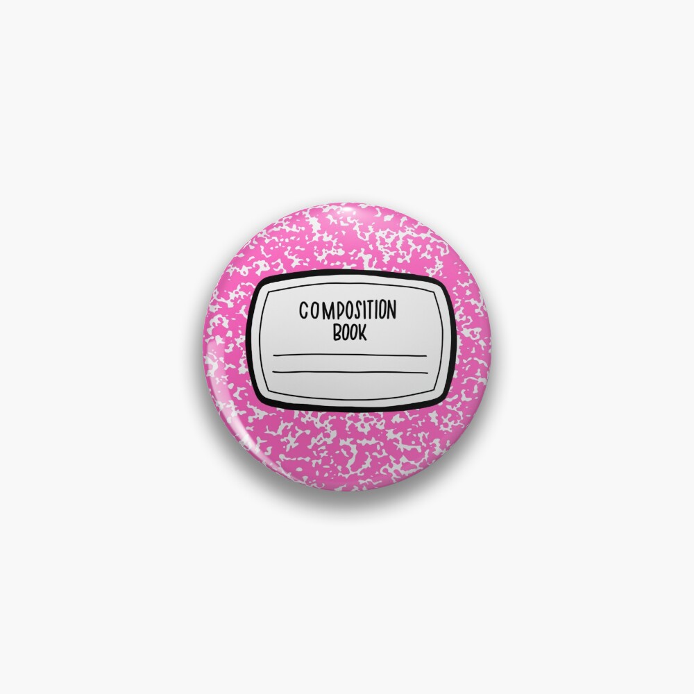 "Pink Composition Notebook" Sticker for Sale by emelineclare | Redbubble
