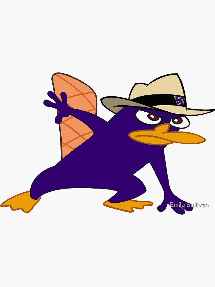 "Udub platypus " Sticker by sullemi17 | Redbubble