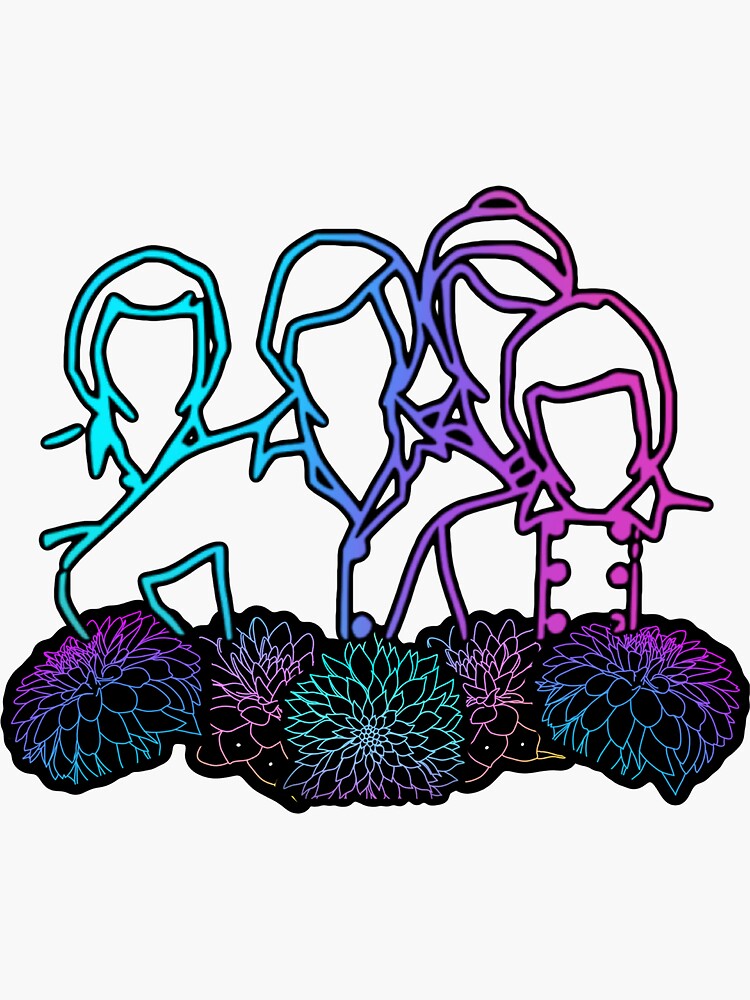 "Electric (variation) - The Monkees" Sticker by whatchagondo | Redbubble