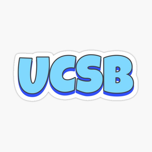 "ucsb logo" Sticker for Sale by beckykos5 | Redbubble