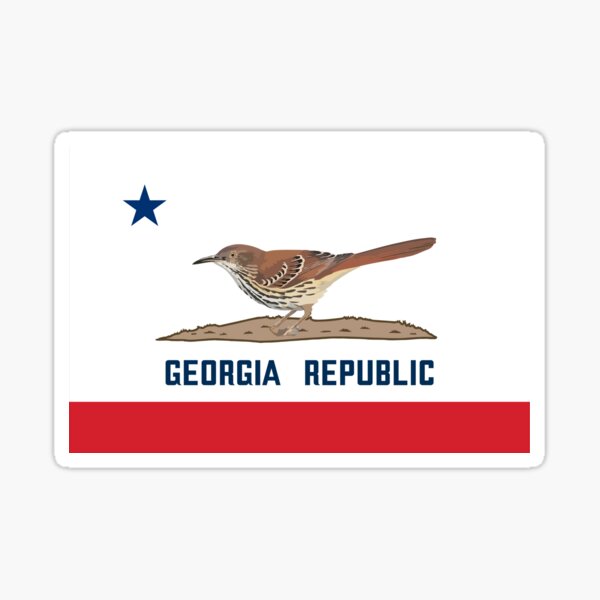 "Georgia Republic" Sticker by StateFlags | Redbubble