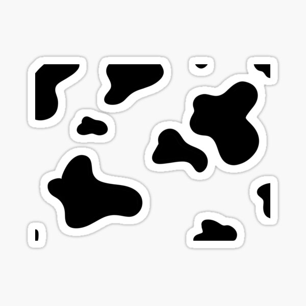 "Cow Print" Sticker for Sale by LaneysArt | Redbubble
