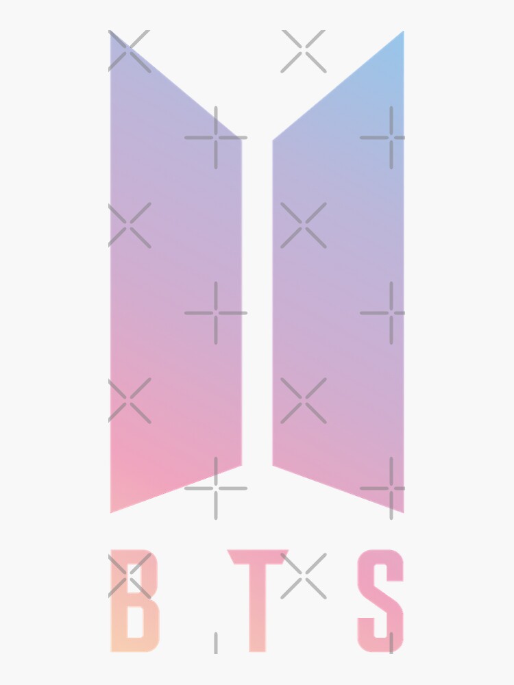 "BTS Gradient Logo" Sticker for Sale by Amie-Ellie | Redbubble