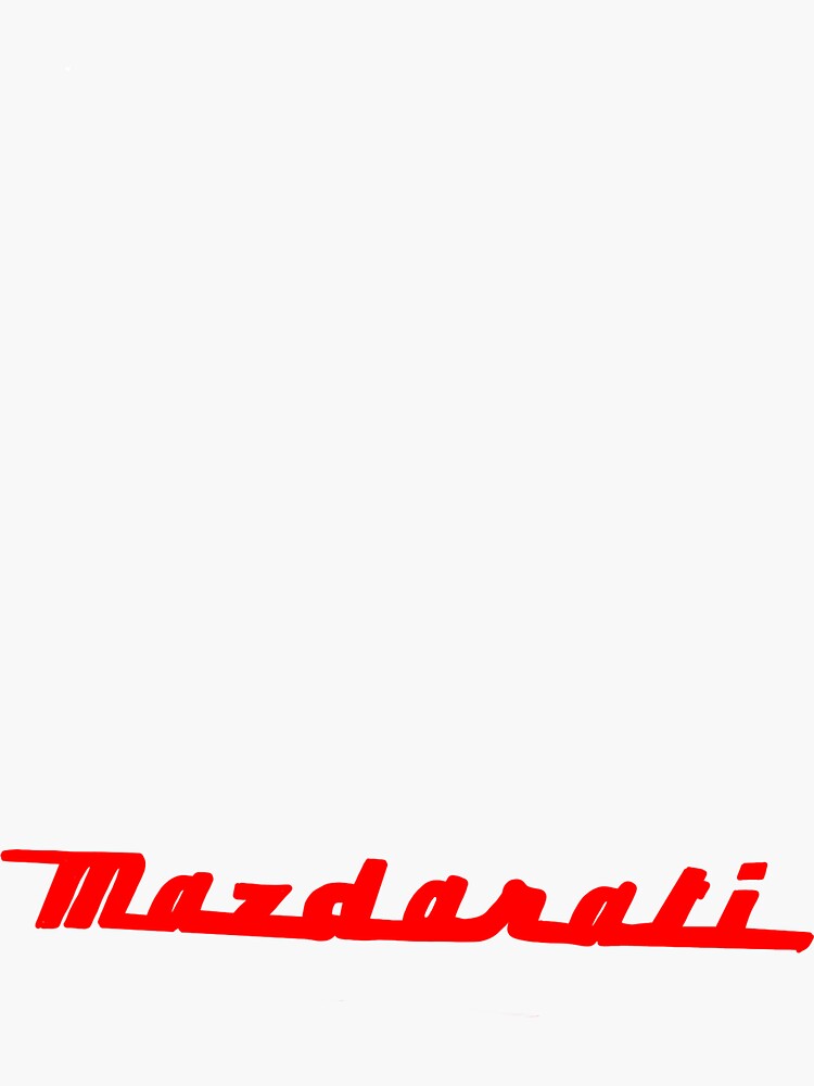 "Mazdarati" Sticker for Sale by LILQUEEF | Redbubble