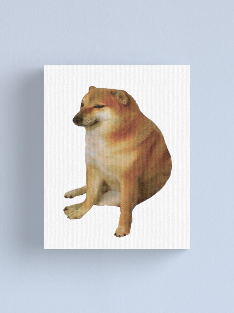 "Cheems Dog" Canvas Print by RikoShop | Redbubble
