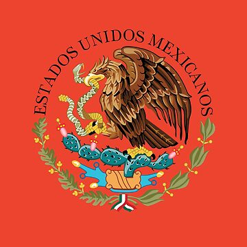 "Seal in the national flag of Mexico" Sticker for Sale by Bruce ...