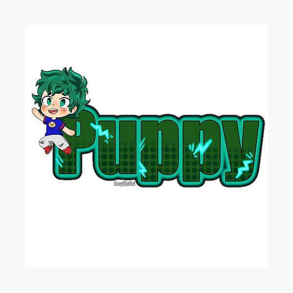"Deku Puppy" Photographic Print for Sale by RosyRiotArt | Redbubble