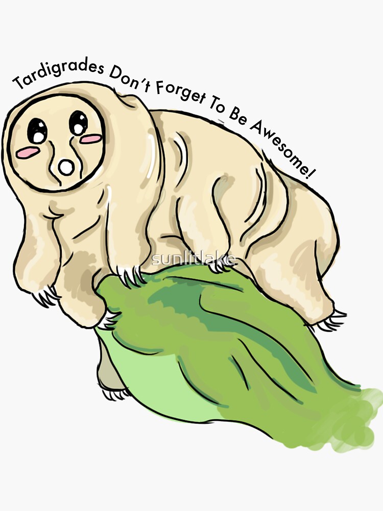 "Tardigrades DFTBA" Sticker for Sale by sunlitlake | Redbubble