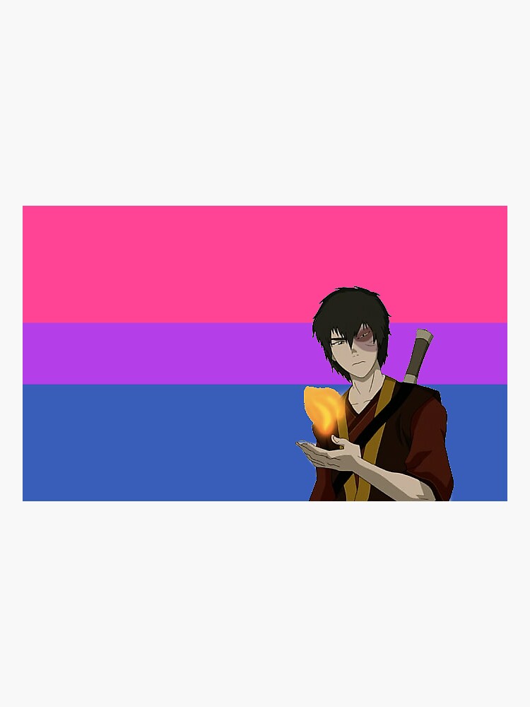 "prince zuko bisexual pride" Sticker by softclovers | Redbubble