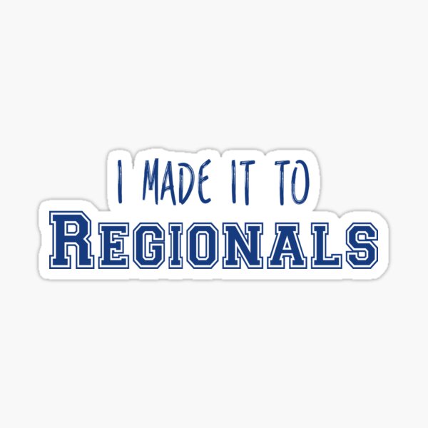 "Regionals" Sticker for Sale by stacree | Redbubble