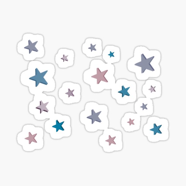 "Star sticker pack" Sticker for Sale by seabiscuit28 | Redbubble