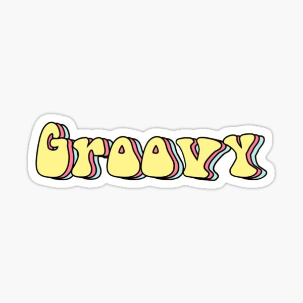 "Groovy sticker " Sticker by Aannawhitee | Redbubble
