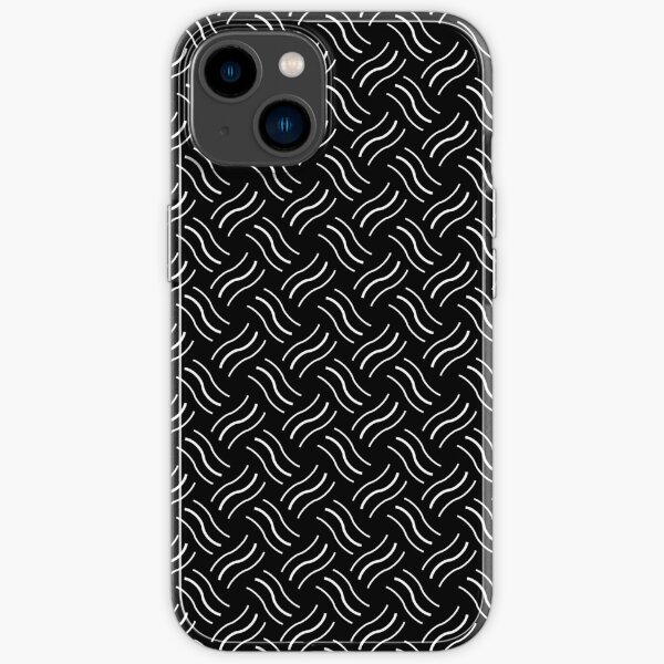 "Geometric Squiggly Criss Cross line Pattern no.1 Black and White ...