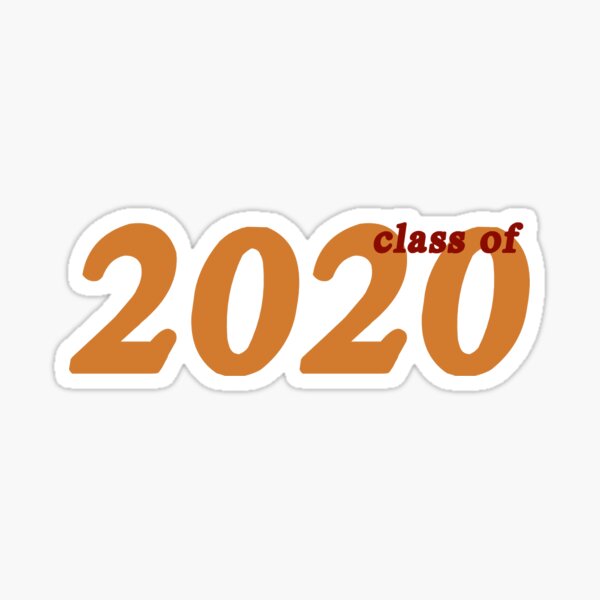 " class of 2020" Sticker for Sale by virtual-vintage | Redbubble