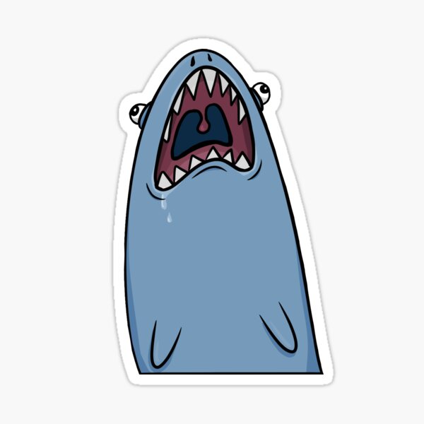Derpy Shark Stickers | Redbubble