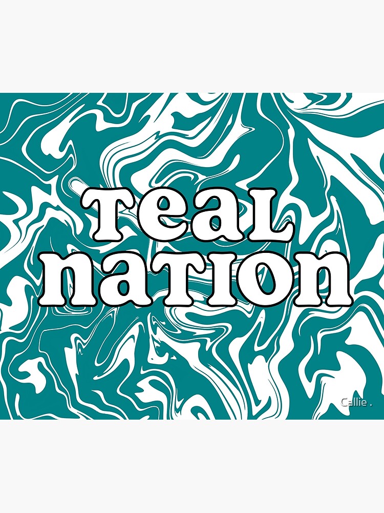 "teal nation ccu " Throw Blanket for Sale by calliemoreland | Redbubble