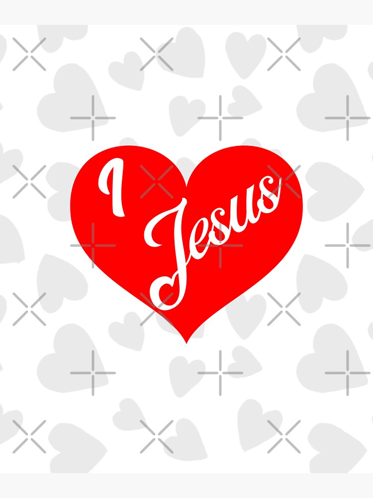 "I Love Jesus" Sticker for Sale by Luvjesus2 | Redbubble