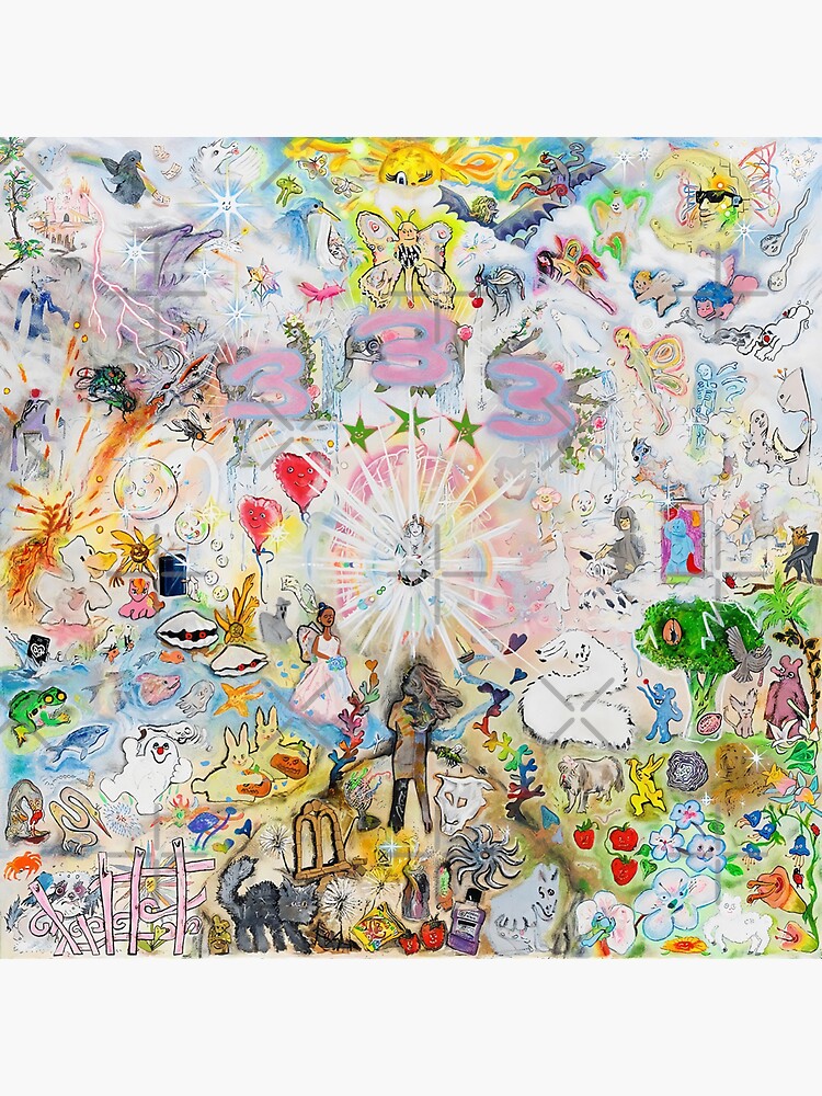 "333 album by Bladee HD" Sticker for Sale by sasoriisland | Redbubble