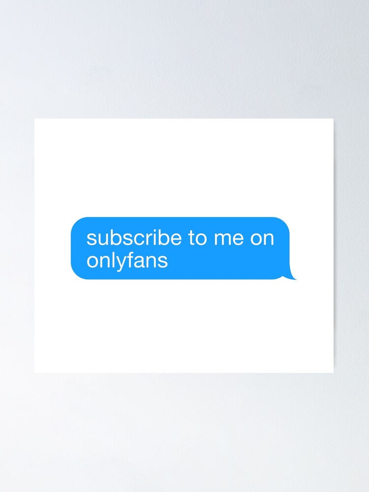 "OnlyFans Sticker" Poster by GoodCooks | Redbubble