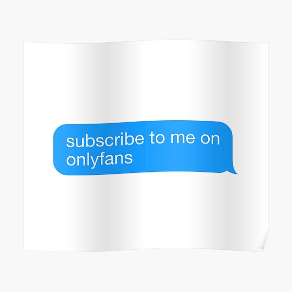 "OnlyFans Sticker" Poster by GoodCooks | Redbubble